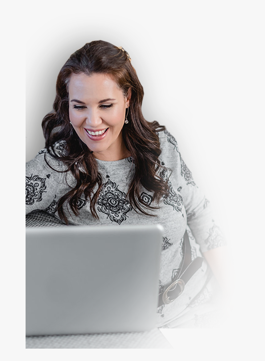 Girl With Laptop Png, Transparent Png , Transparent Png Image - PNGitem