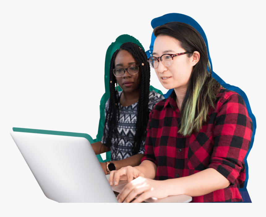 Girl With Laptop Png, Transparent Png , Transparent Png Image - PNGitem