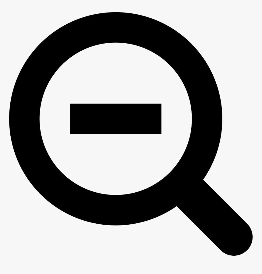 Zoom Decreasing Button Symbol Comments, HD Png Download , Transparent ...