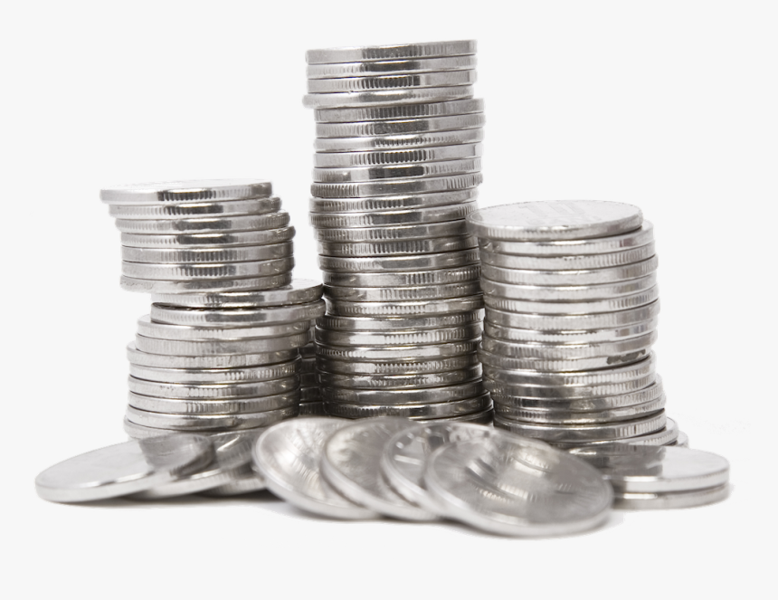 Photo Stacks Of Silver Bullion Coins, HD Png Download , Transparent Png ...