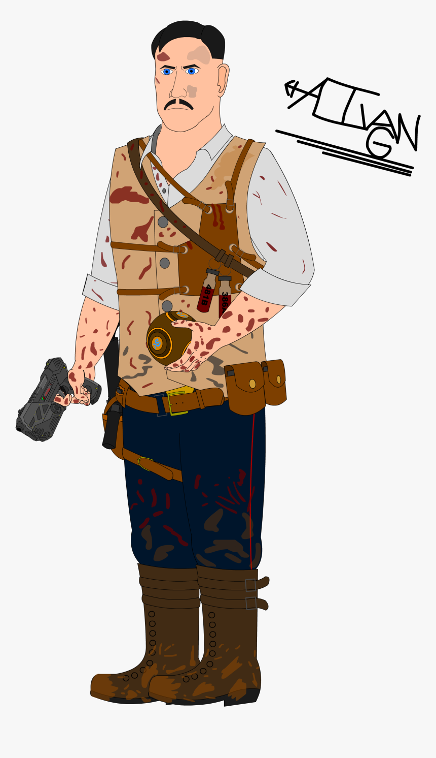 Call Of Duty Black Ops 3 Zombies Richtofen Costume, HD Png Download ...