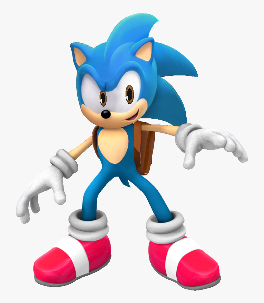 Sonic The Hedgehog Satam Modern Way Past Cool Backpack, HD Png Download ...