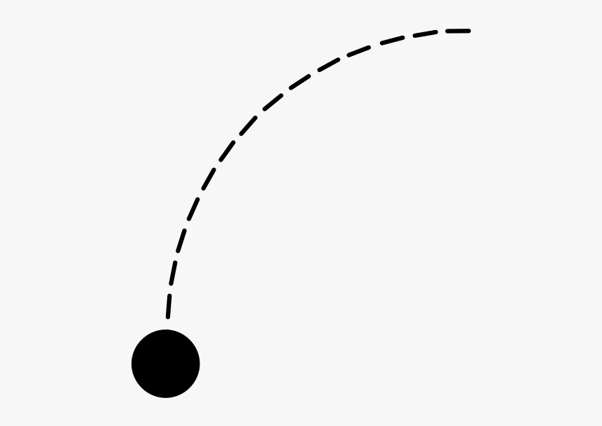Dashed Line With Black Dot, HD Png Download , Transparent Png Image ...