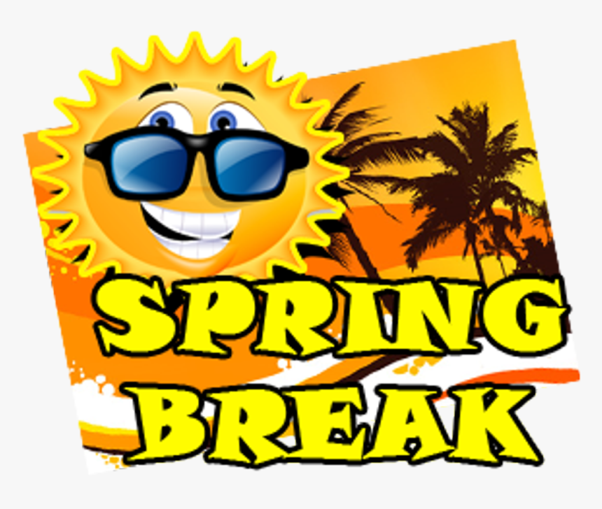 Spring Break No School Clipart Clip Black And White, HD Png Download ...