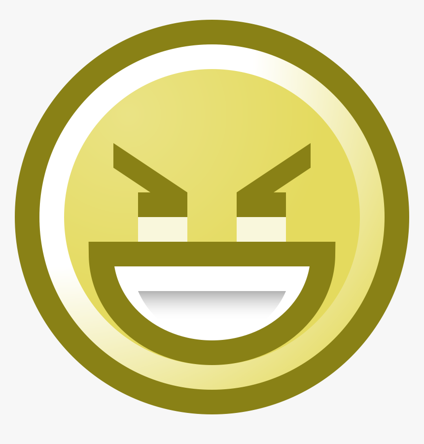 Evil Smile Emoticon , Png Download, Transparent Png , Transparent Png ...