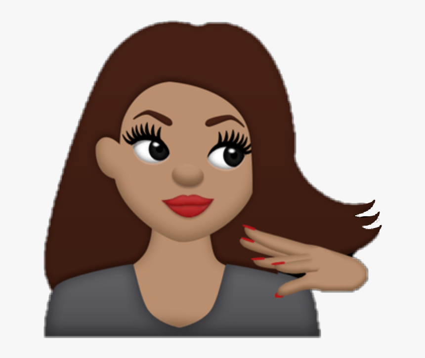 Brown Hair Girl Emoji, HD Png Download , Transparent Png Image - PNGitem
