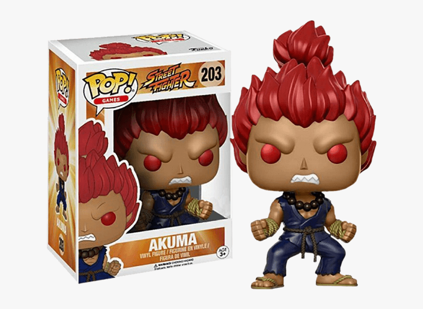 Funko Pop Street Fighter Akuma , Png Download, Transparent Png ...