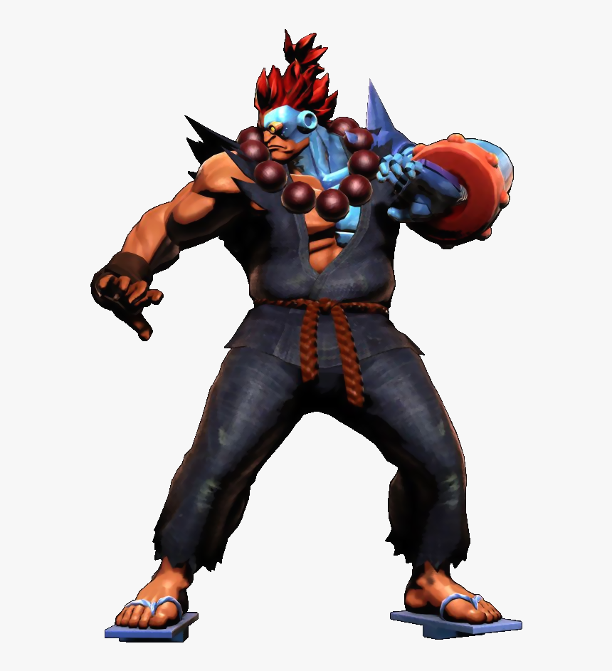Akuma As He Appears In His Cyber Form From Ultimate, HD Png Download ...