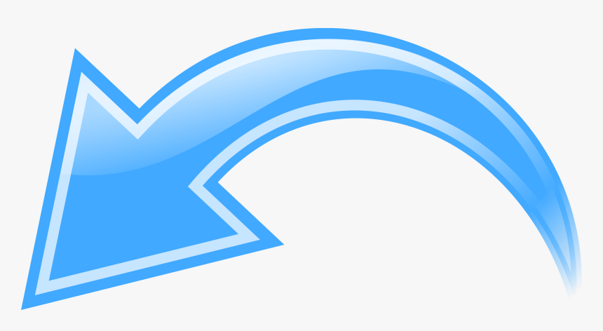 Curved Arrow Blue, HD Png Download , Transparent Png Image - PNGitem