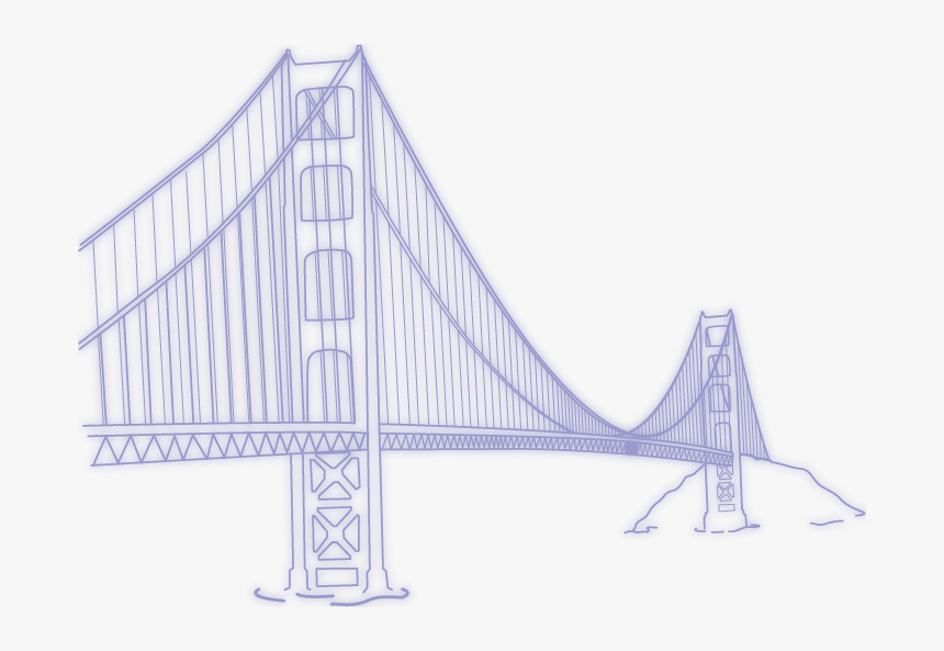 Transparent Golden Gate Bridge Drawing Clip Art, HD Png Download ...
