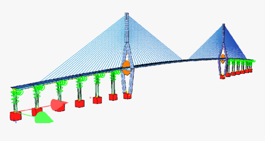 Structural Model Of The Integral Bridge Structure Using, HD Png ...