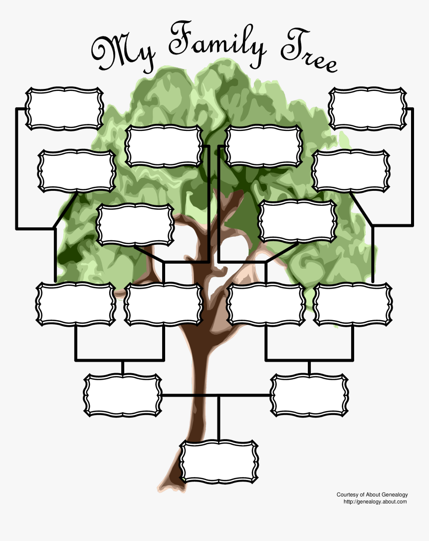 Picture Blank Family Tree, HD Png Download , Transparent Png Image ...