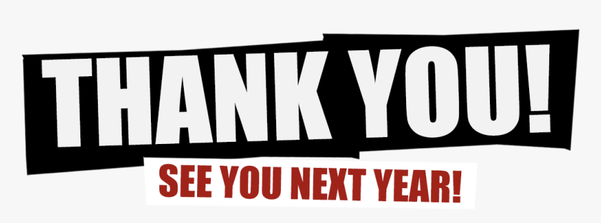 Thank You See You Next Year , Png Download, Transparent Png ...