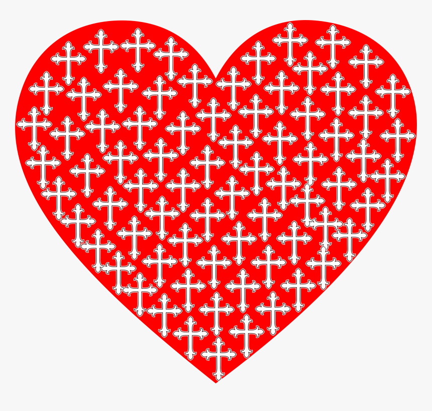 Love Heart Crosses Clip Arts, HD Png Download , Transparent Png Image ...