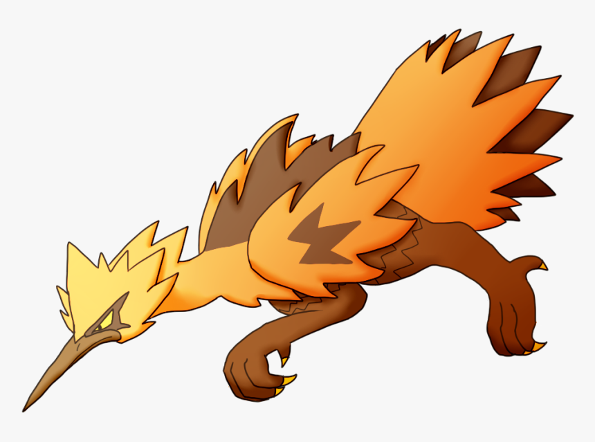 Late Drawing Of Galar Zapdos, HD Png Download , Transparent Png Image ...