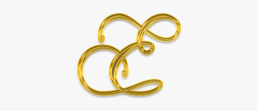 Letter, Font, Monogram, Capital Letter - Fancy Gold Letters Png ...