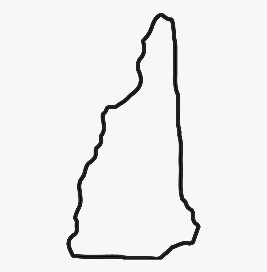 Clip Art New Hampshire Outline - Outline Of New Hampshire, HD Png ...