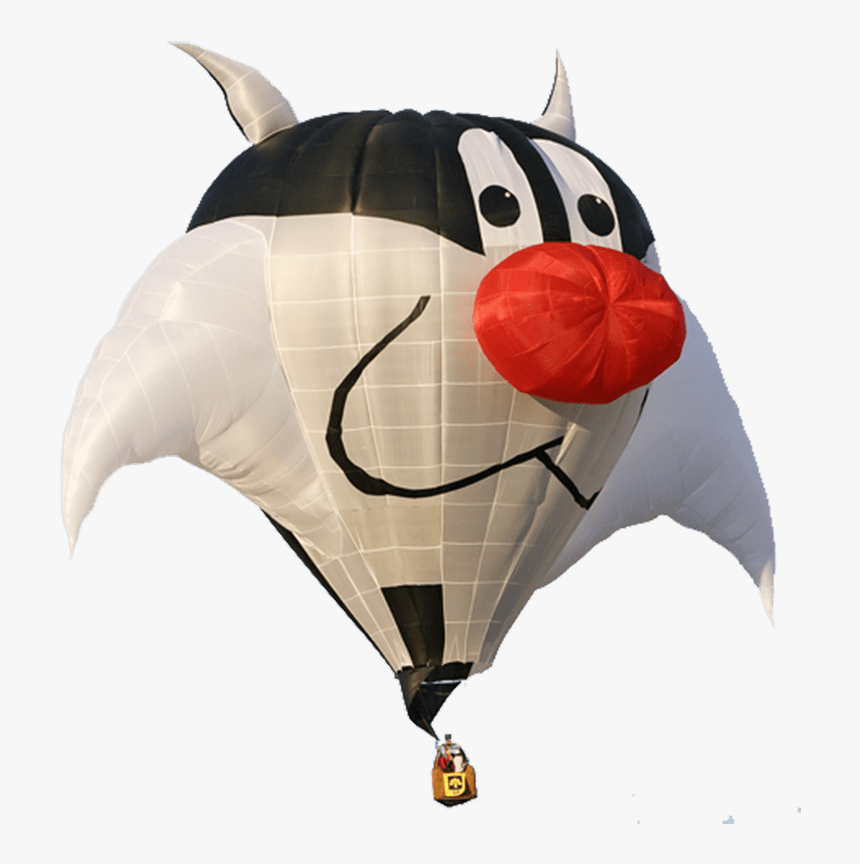 Cat Hot Air Balloon - Puddy Cat Hot Air Balloon, HD Png Download ...