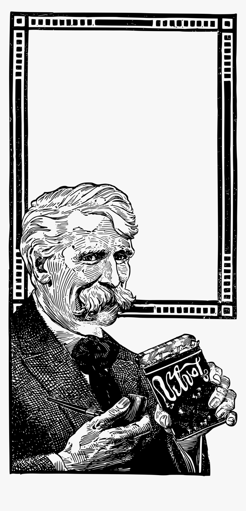 Mustache Man Frame Clip Arts - Illustration, HD Png Download ...