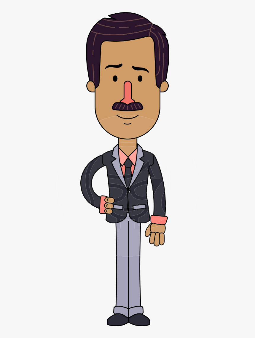 Character Cartoon Man Vector, HD Png Download , Transparent Png Image ...