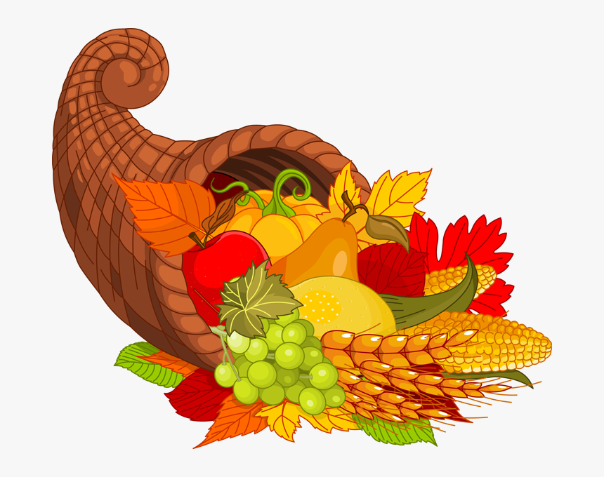 Transparent Cornucopia Png - Thanksgiving Cornucopia Clipart, Png ...