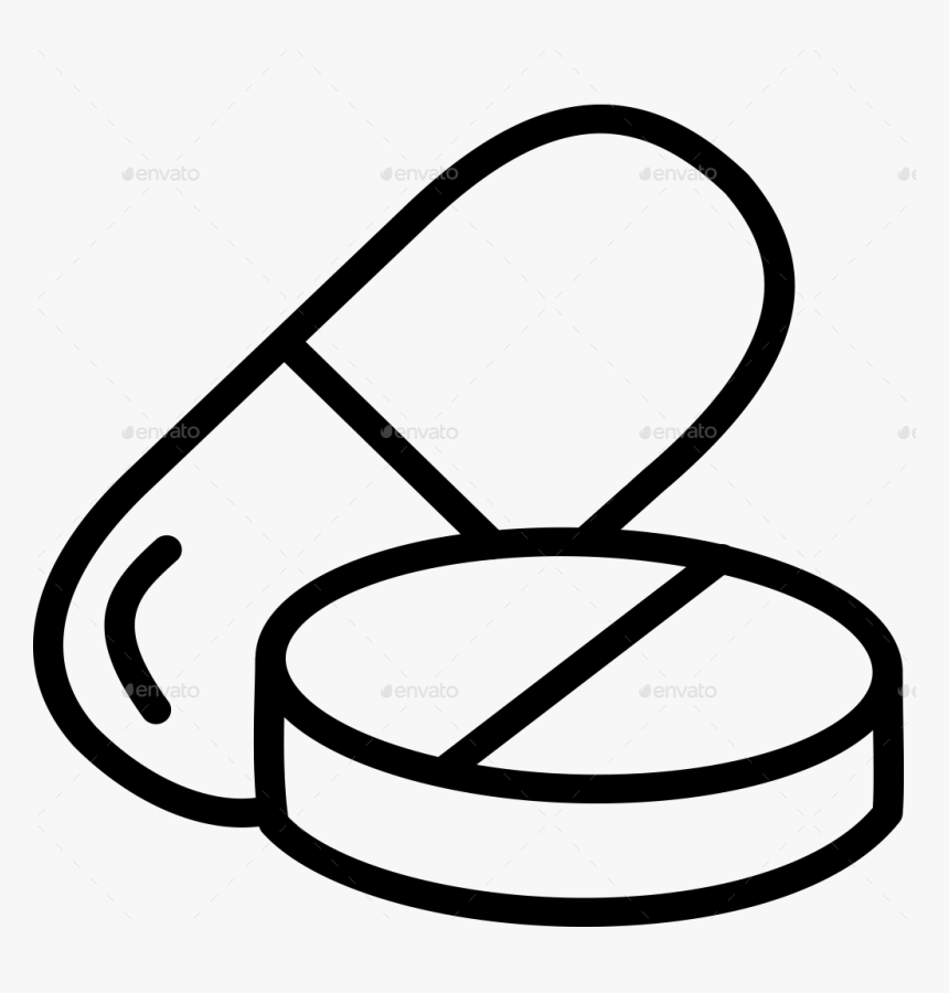 Pills Drawing, HD Png Download , Transparent Png Image - PNGitem