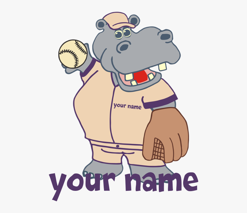 Transparent Baby Hippo Png - Baseball, Png Download , Transparent Png ...