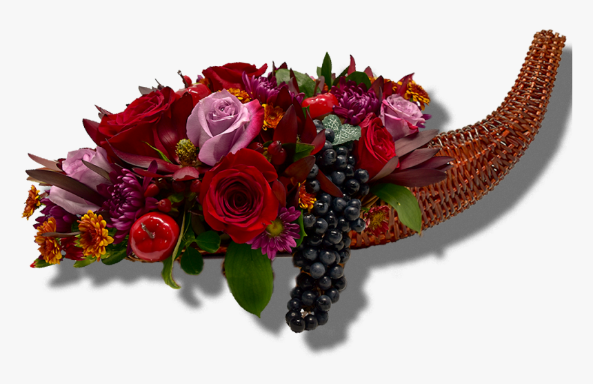 Jewel Tones Floral Cornucopia - Bouquet, HD Png Download , Transparent ...