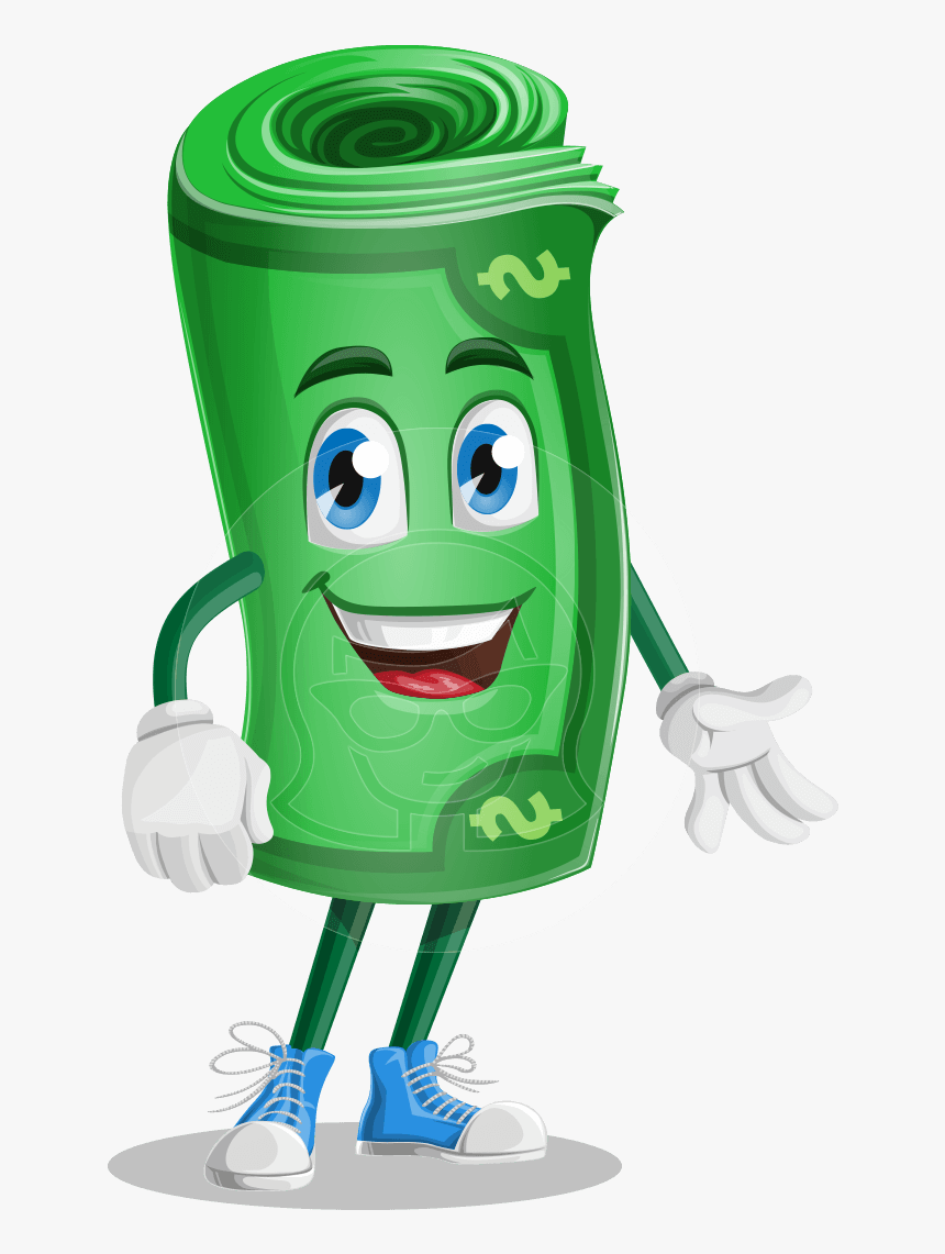 Roll Of Money Cartoon, HD Png Download , Transparent Png Image - PNGitem