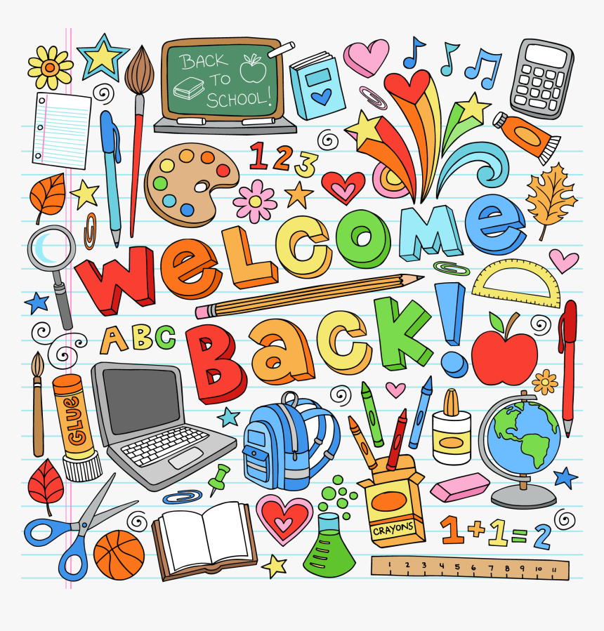 Doodle Art School Colored, HD Png Download , Transparent Png Image ...