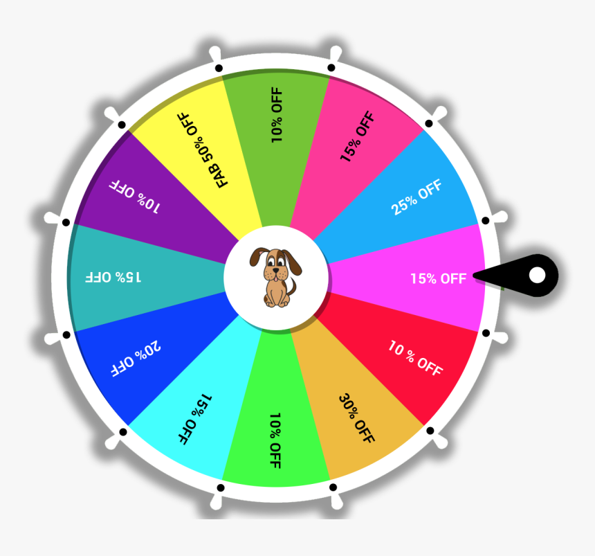 Spin To Win Up To 50 Percent Off - Circle, HD Png Download ...