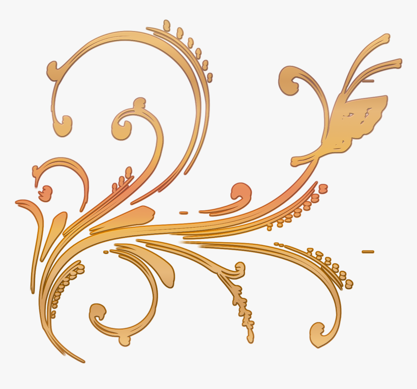 Clip Art Scroll Sticker Design With Ornate Vector And - Ornate Design ...