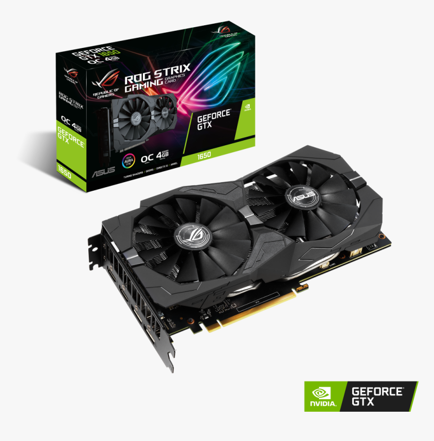 Transparent Rog Png - Asus Gtx 1650 Strix, Png Download , Transparent ...