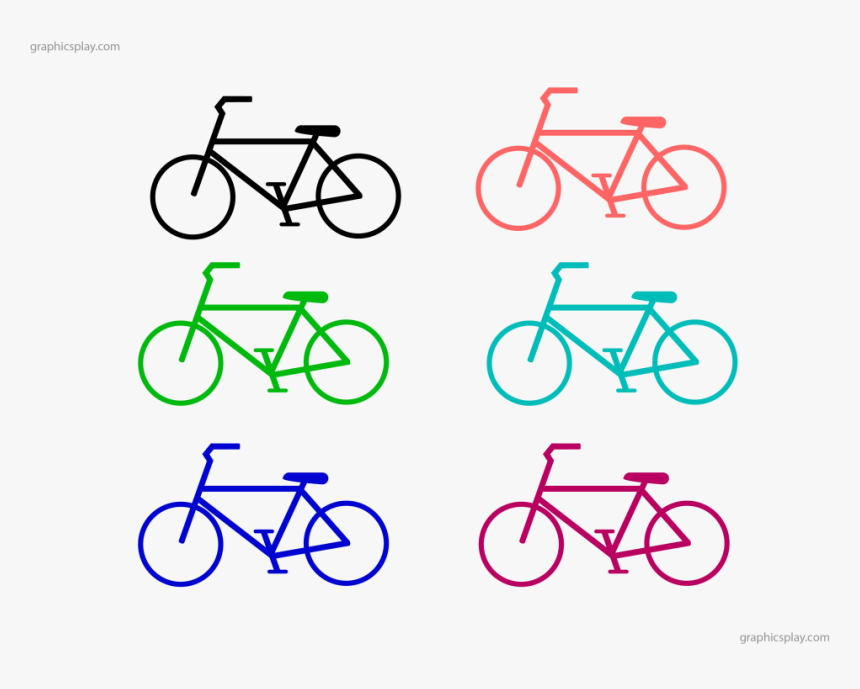 Bicycle Vector Simple Png, Transparent Png , Transparent Png Image ...