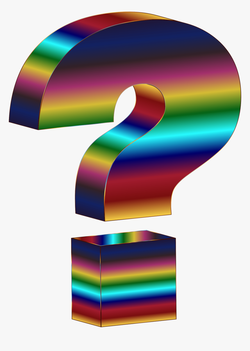 3d Question Mark Png - Colorful Question Marks Transparent, Png ...