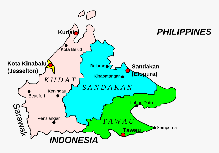 Sabah Map Png, Transparent Png , Transparent Png Image - PNGitem