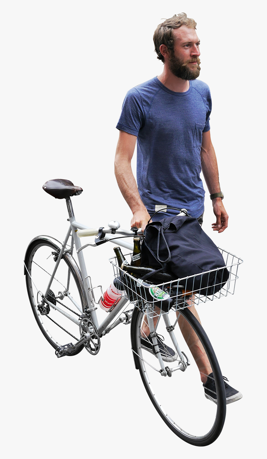 Cycling, Cyclist Png - Guy With Bike Png, Transparent Png , Transparent ...
