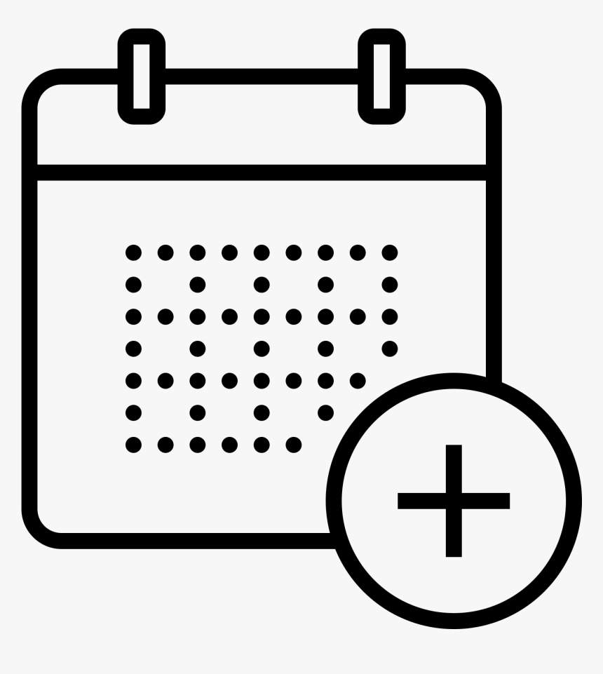 Calendar Plus Icon, HD Png Download , Transparent Png Image - PNGitem