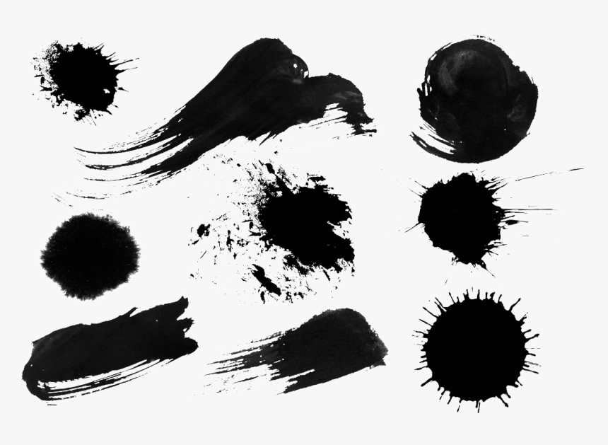 Ink Brush Ink Brush Bitmap Free, HD Png Download , Transparent Png ...