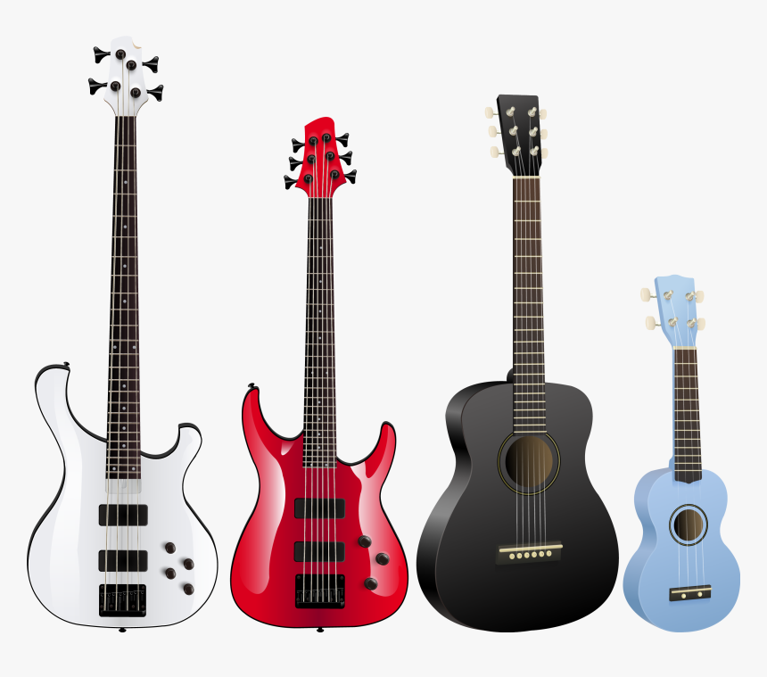Tiple Bass Ukulele Guitar Vector Acoustic Electric, HD Png Download ...