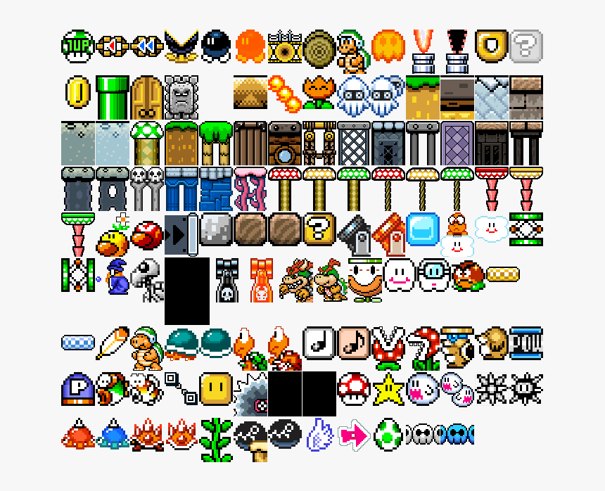Super Mario Maker Smw Sprite Sheet , Png Download, Transparent Png ...
