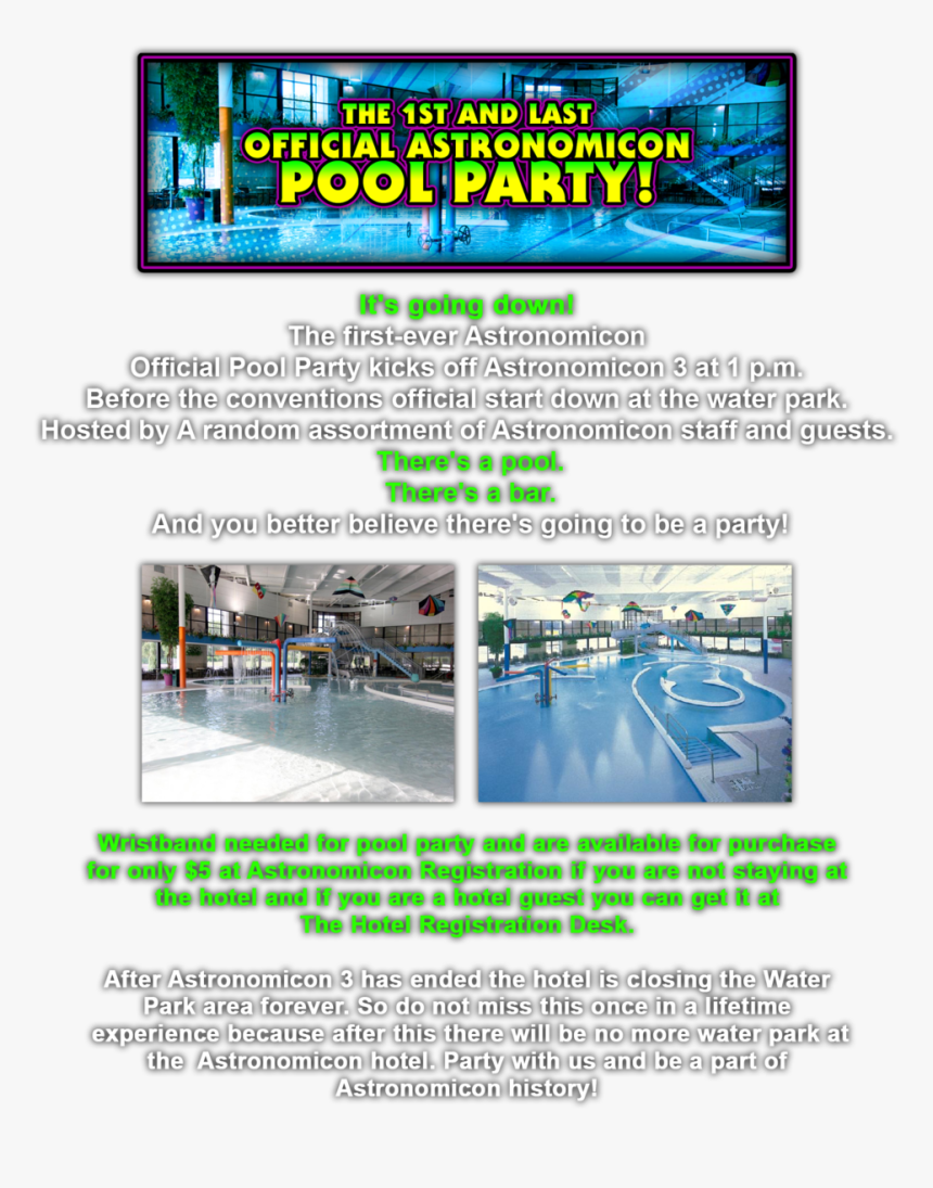 Astronomicon 3 Pool Party Image 1, HD Png Download , Transparent Png ...