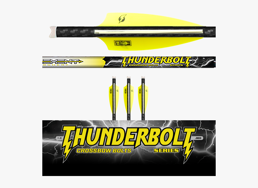 Fletched Thunder Bolt Crossbow Bolts, HD Png Download , Transparent Png ...
