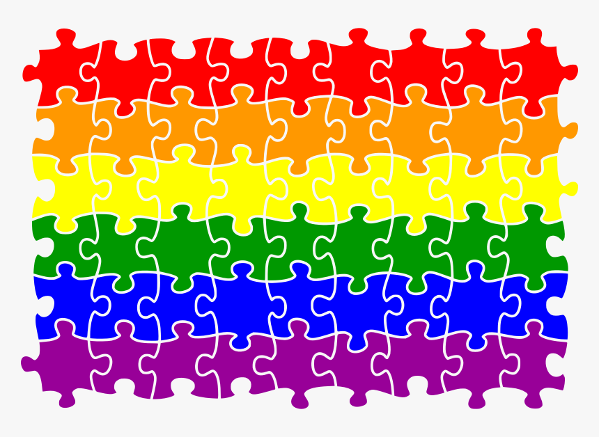 Rainbow Flag Jigsaw, HD Png Download , Transparent Png Image - PNGitem