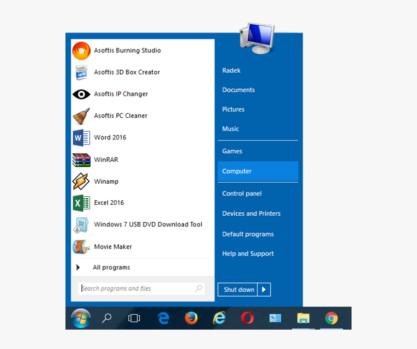 Windows 10 Alternative Start Menu Button And Windows, HD Png Download ...