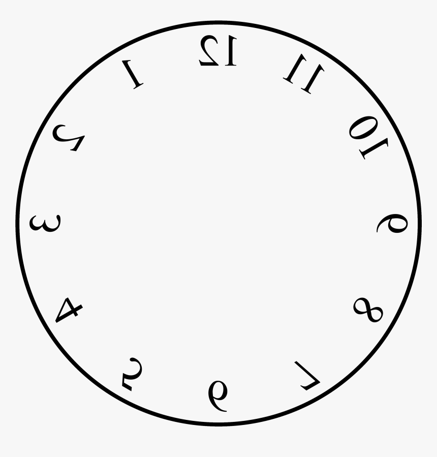 Transparent Clock Template Png, Png Download , Transparent Png Image ...