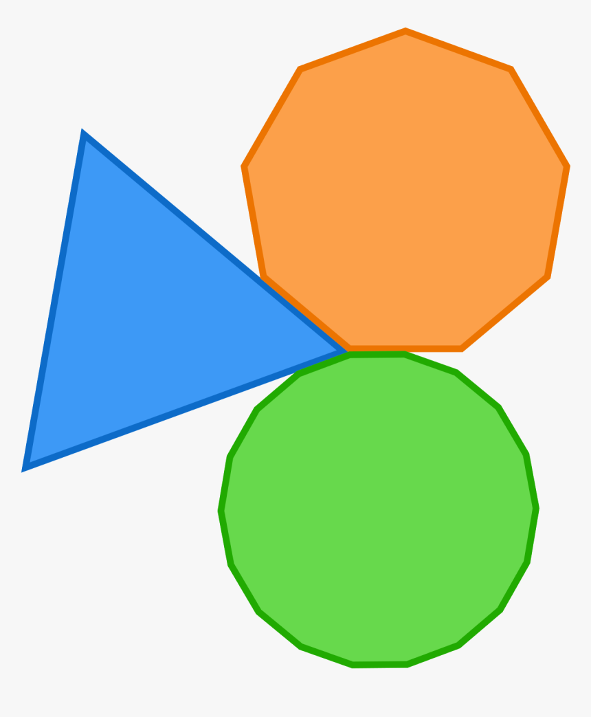 An Equilateral Triangle, Regular 9 Gon, And Regular, HD Png Download ...