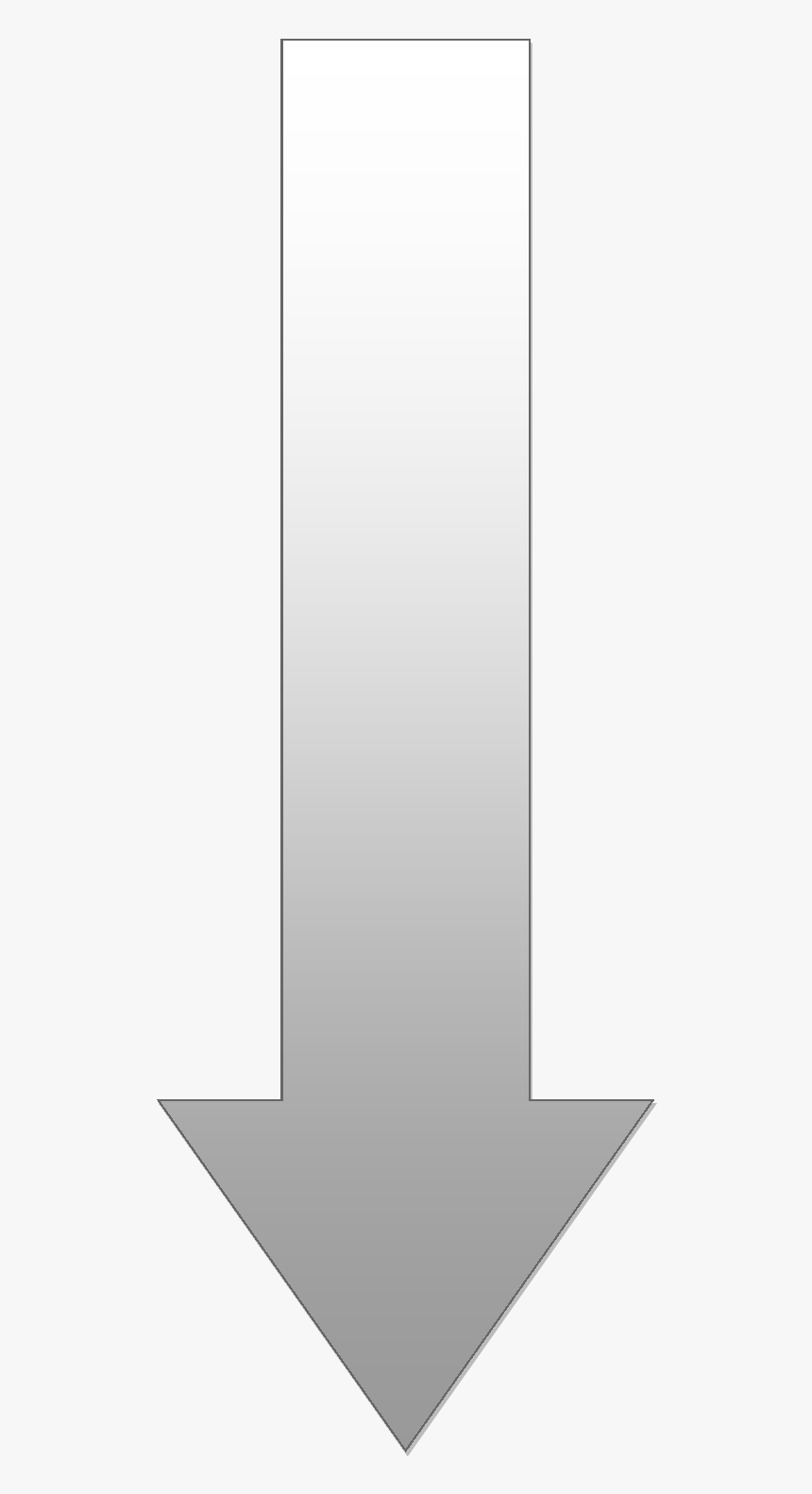 Downwards Arrow Black Gradient, HD Png Download , Transparent Png Image ...