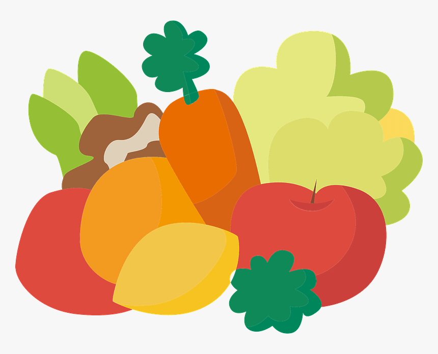 Fruits Vegetables Food Clipart, HD Png Download , Transparent Png Image ...