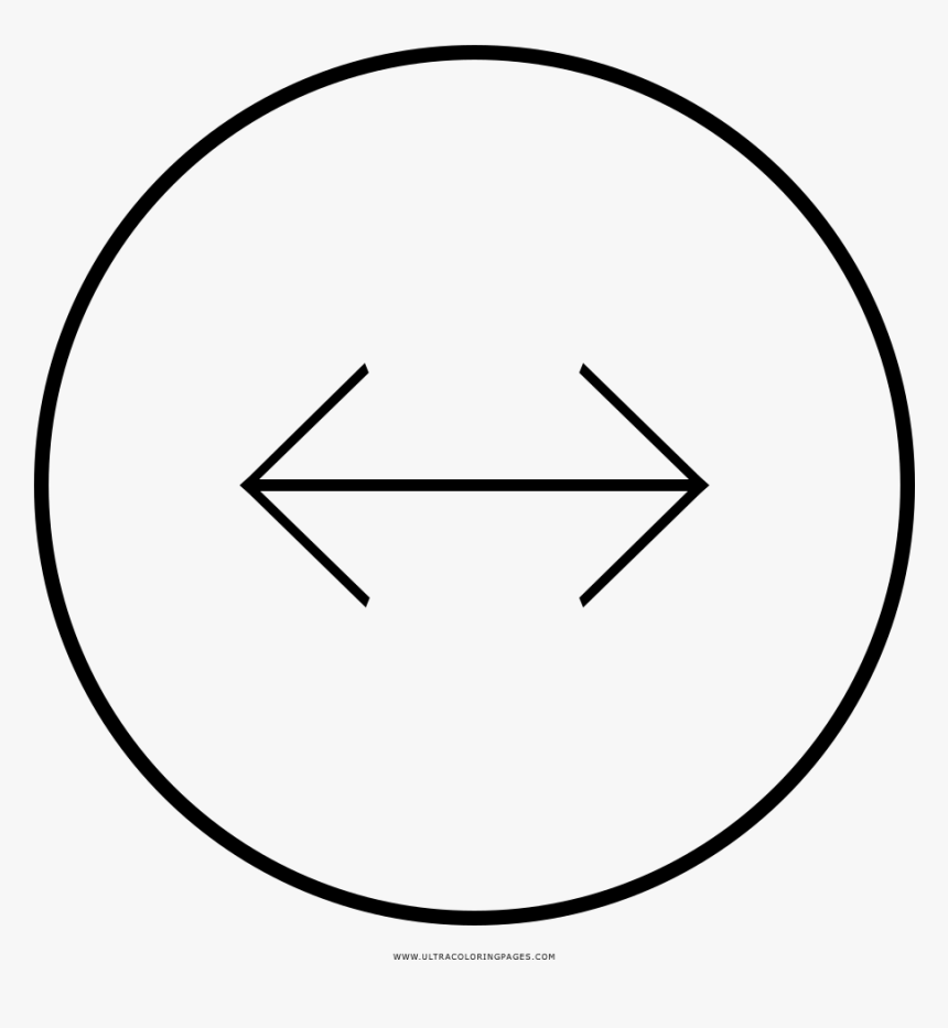Double Arrow Coloring Page, HD Png Download , Transparent Png Image ...